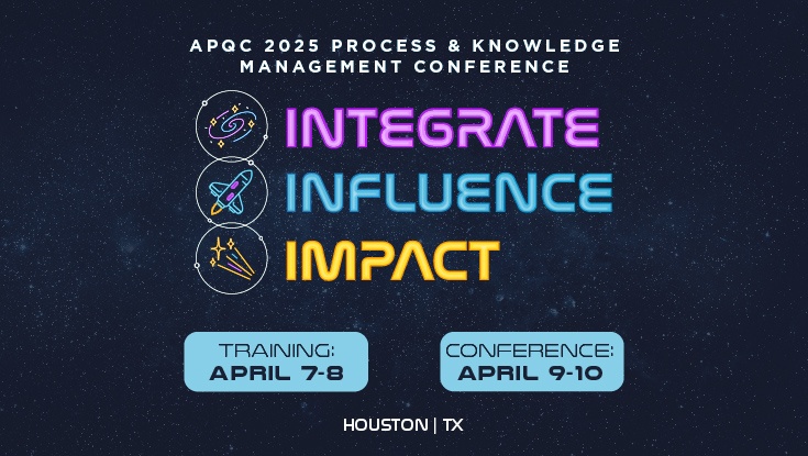 APQC 2025 Process & Knowledge Management Conference | APQC